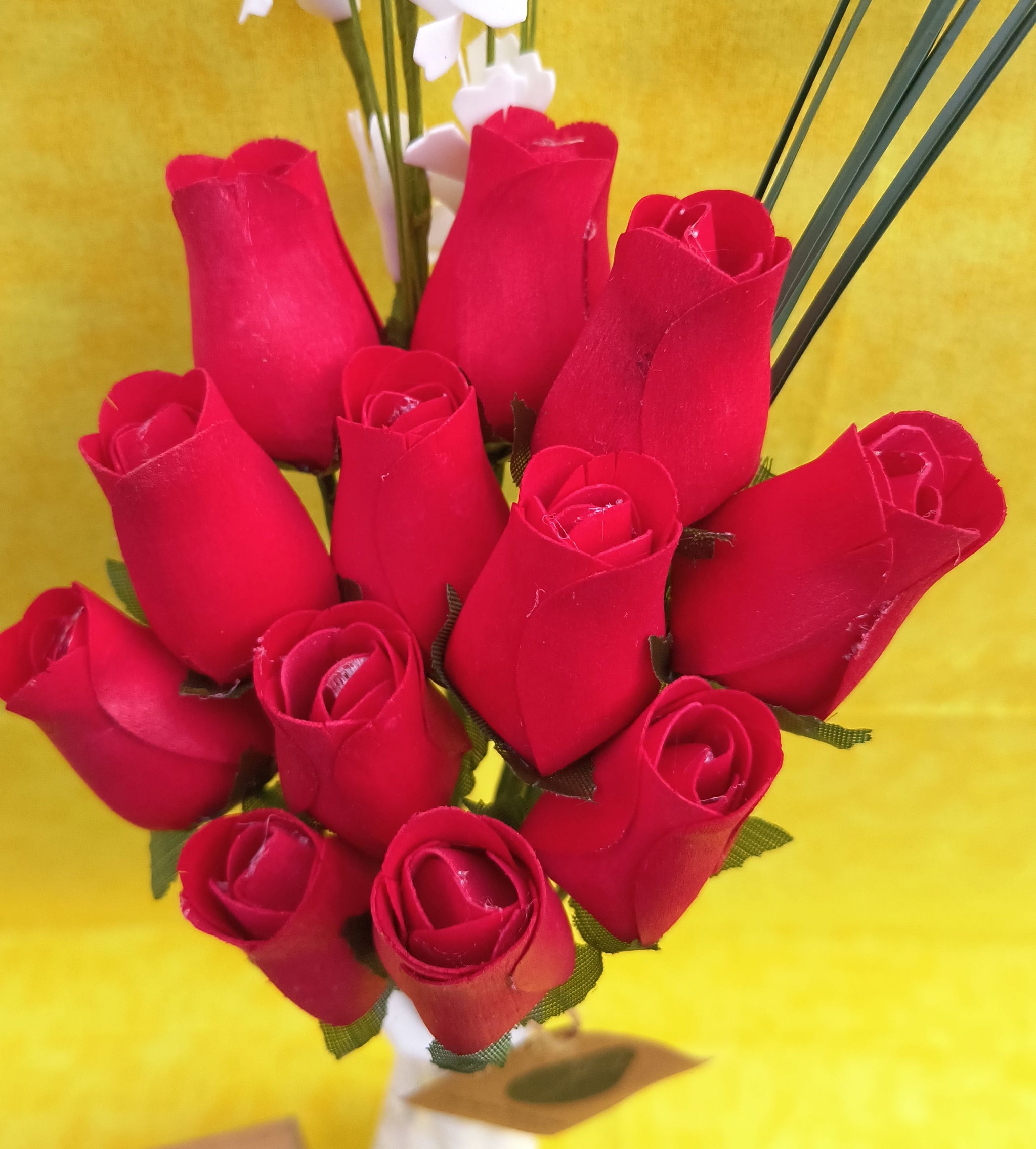 All Red Wooden Rose Flower Bouquet – The Original Wooden Rose