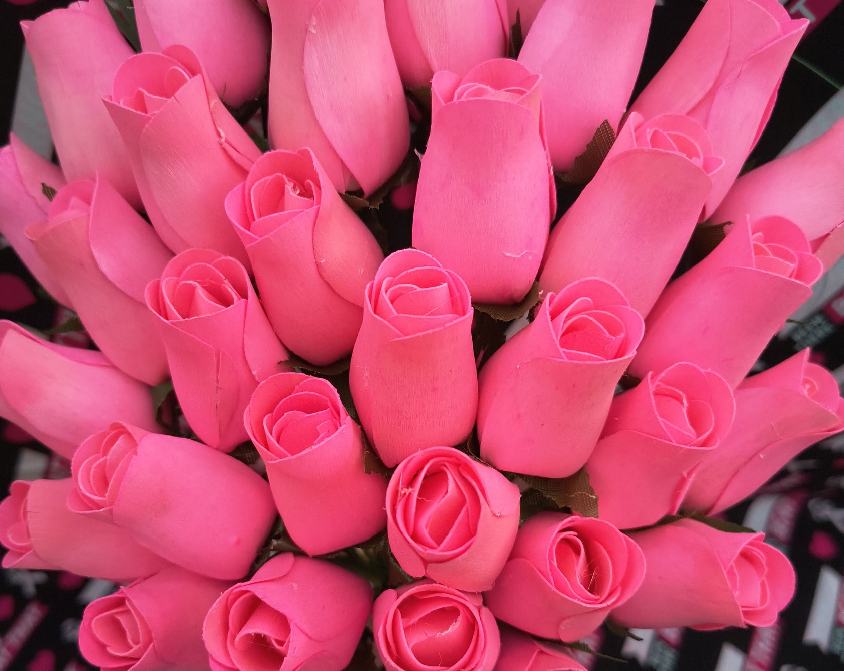 Breast Cancer Awareness All Pink Wooden Rose Bouquet – The Original ...